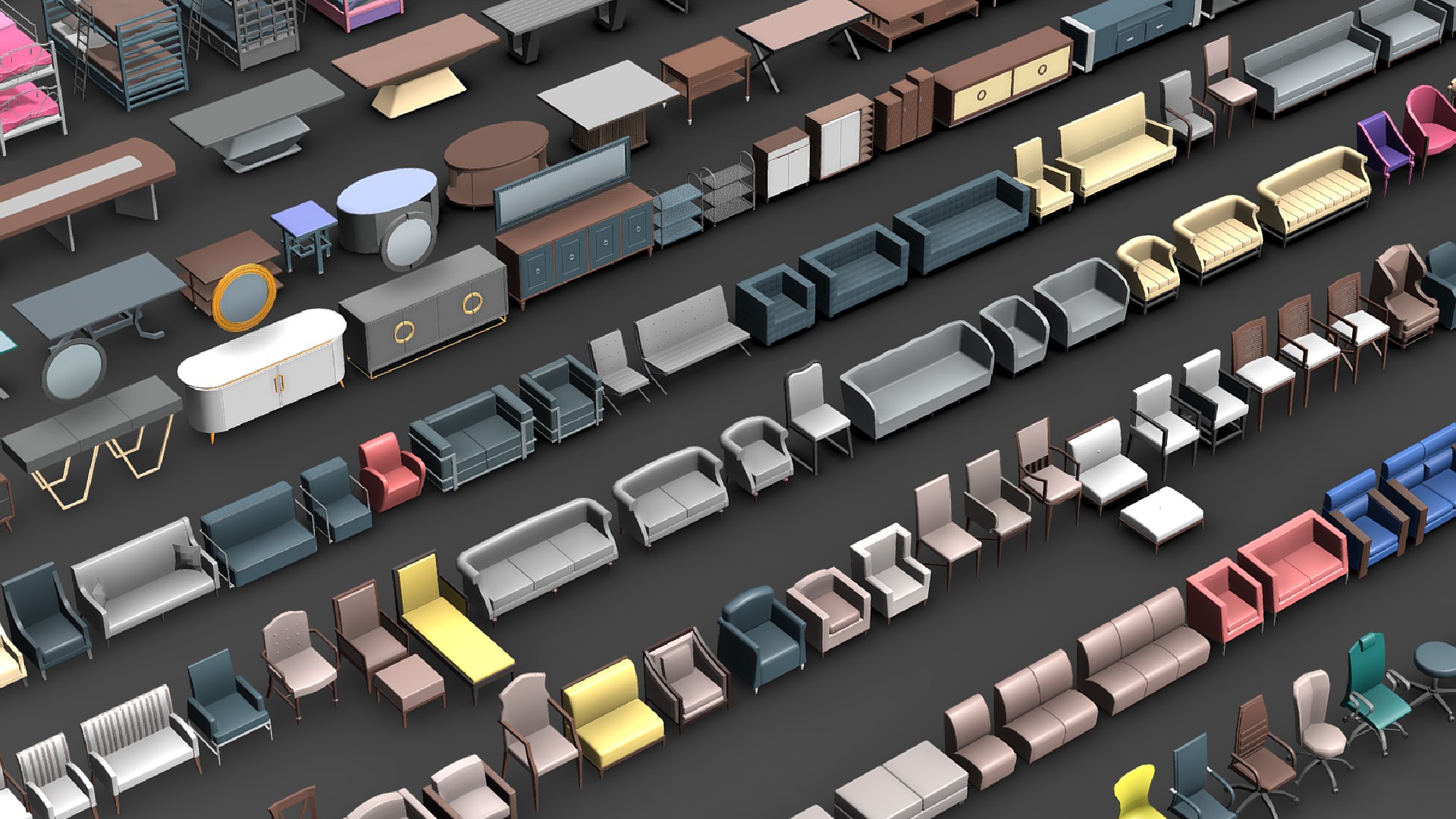 3D Model Collection Of Furniture And Bed Models 3D Model - TurboSquid ...