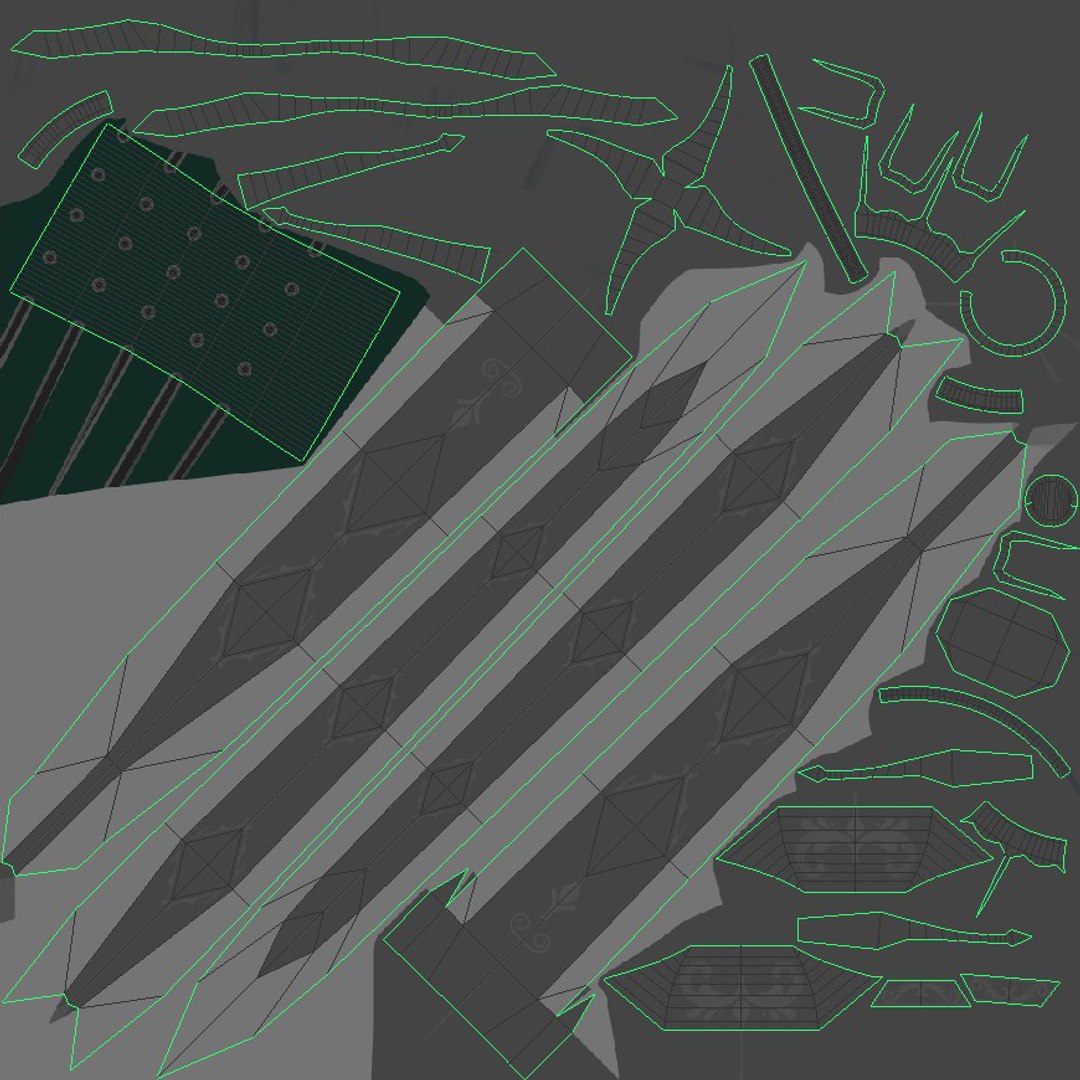 GREEN SWORD 4K 3D Model - TurboSquid 2135969