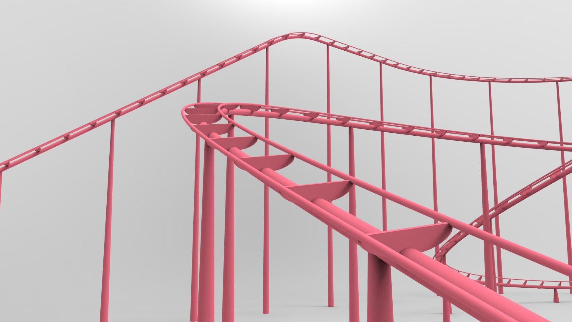 Roller Coaster 3d Model