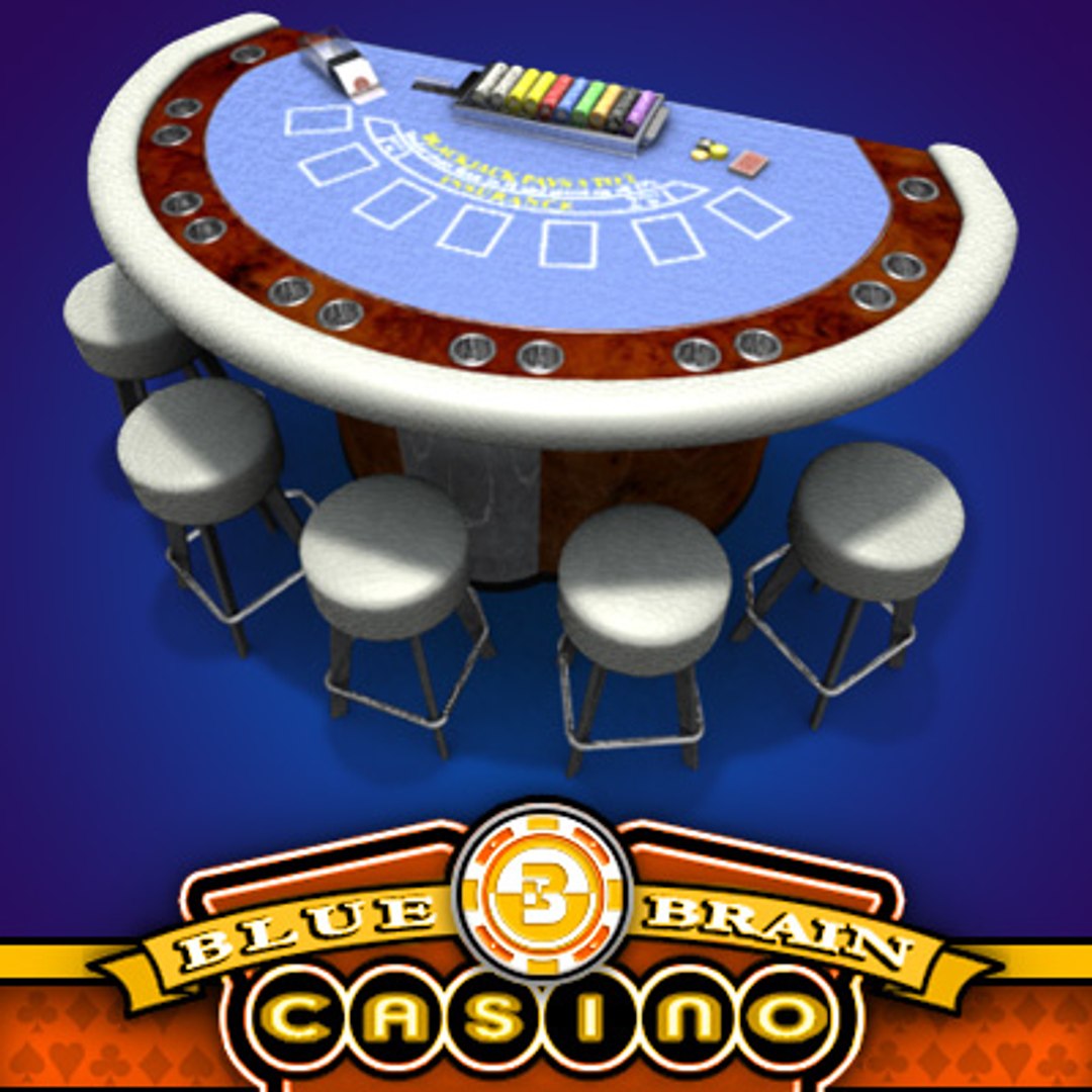 3d casino blackjack table model