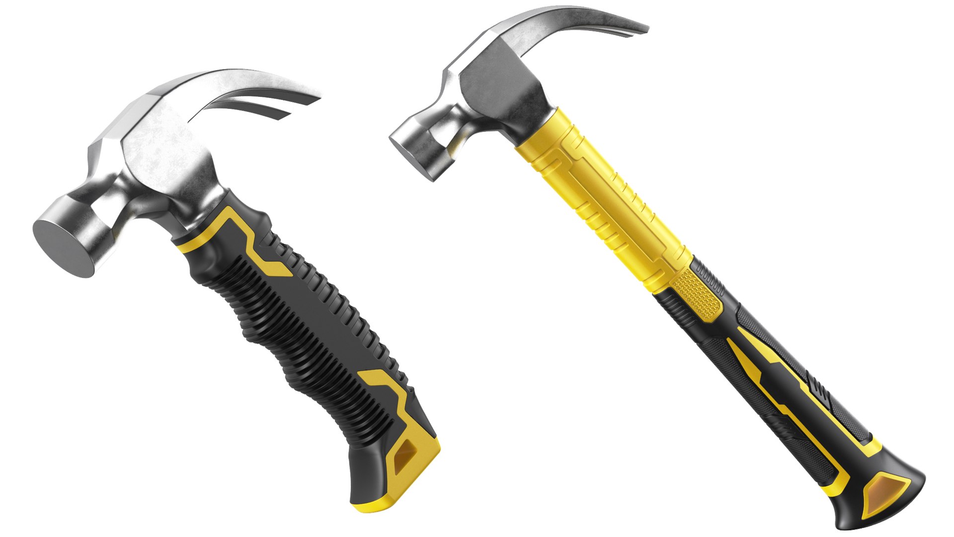 3D Two Detailed Hammers - TurboSquid 2152335