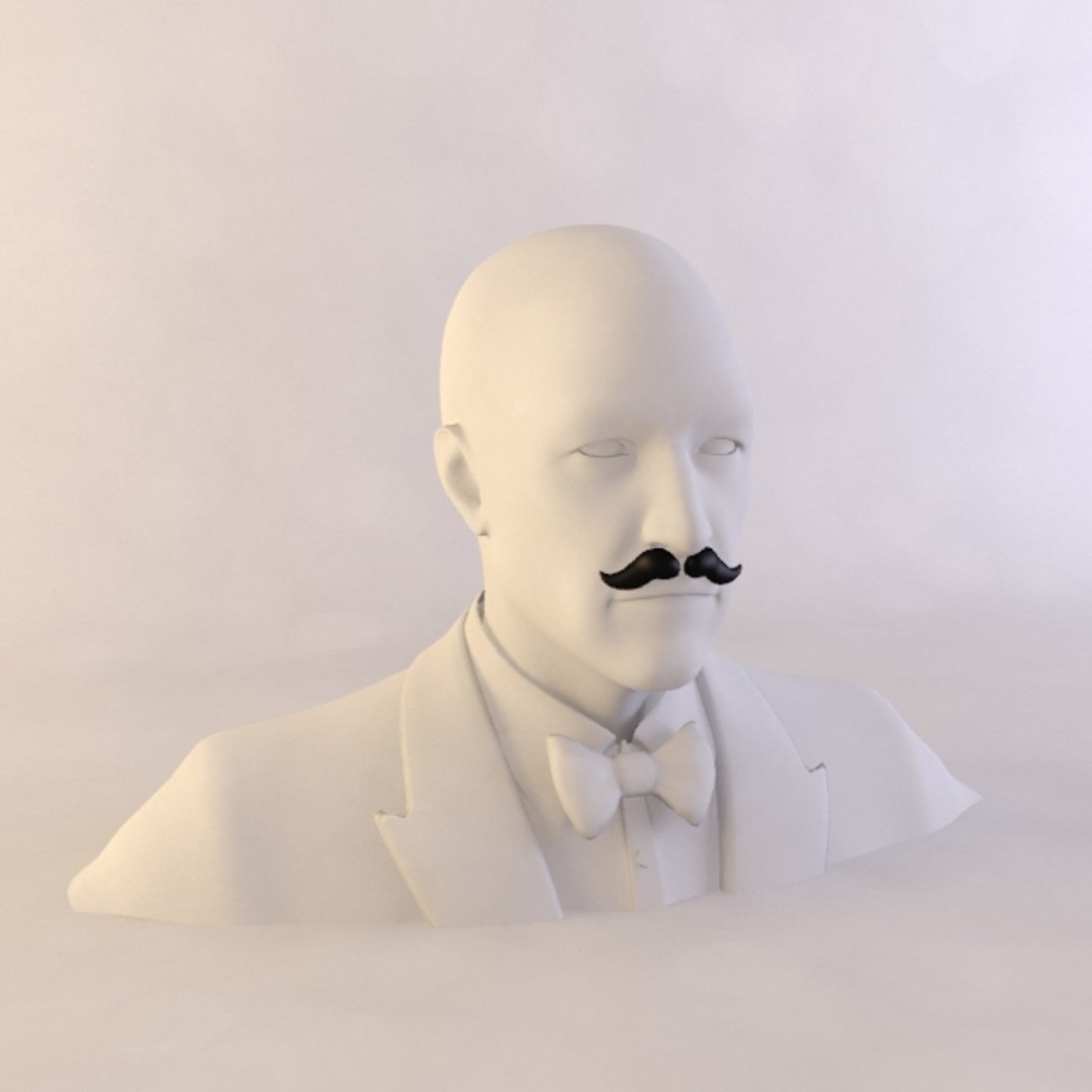 3d Moustaches Model