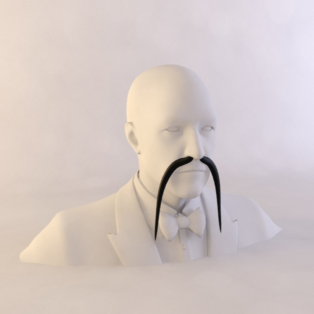 3d Moustaches Model
