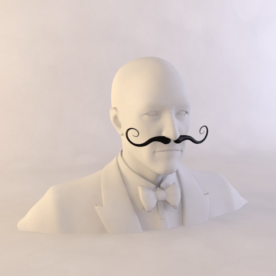 3d Moustaches Model