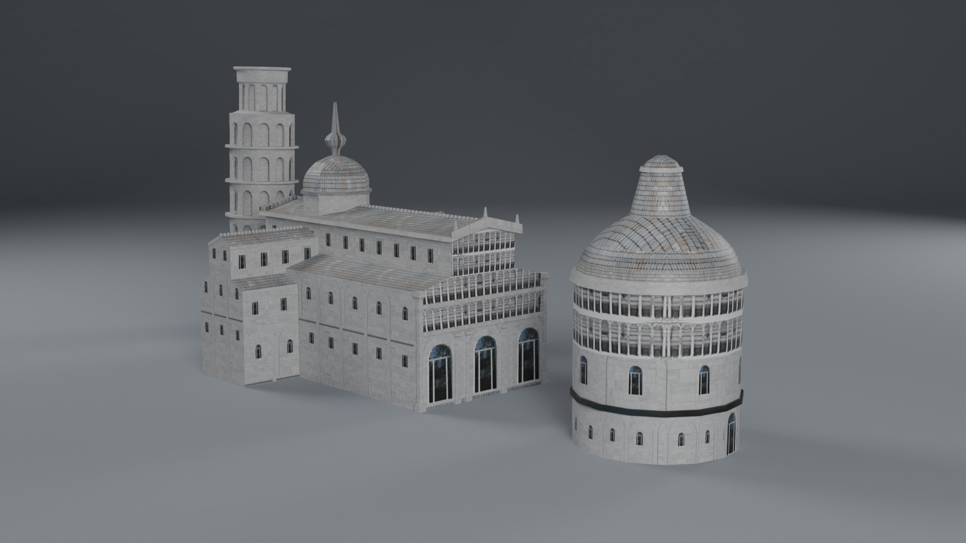 Low Poly Pisa Tower 3D Model - TurboSquid 2343703