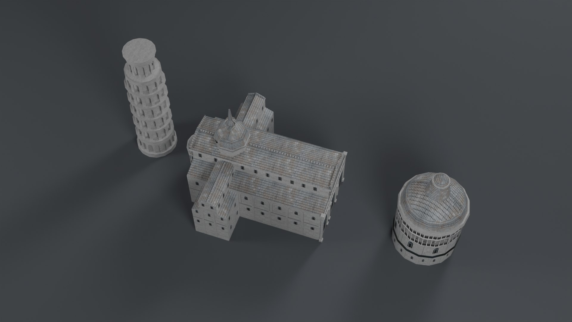 Low Poly Pisa Tower 3D Model - TurboSquid 2343703