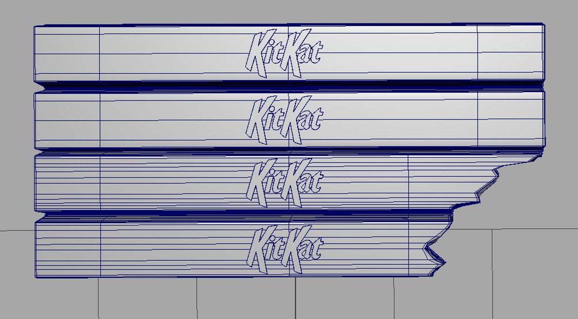 Chocolate Kit Kat 3D Model - TurboSquid 1484430