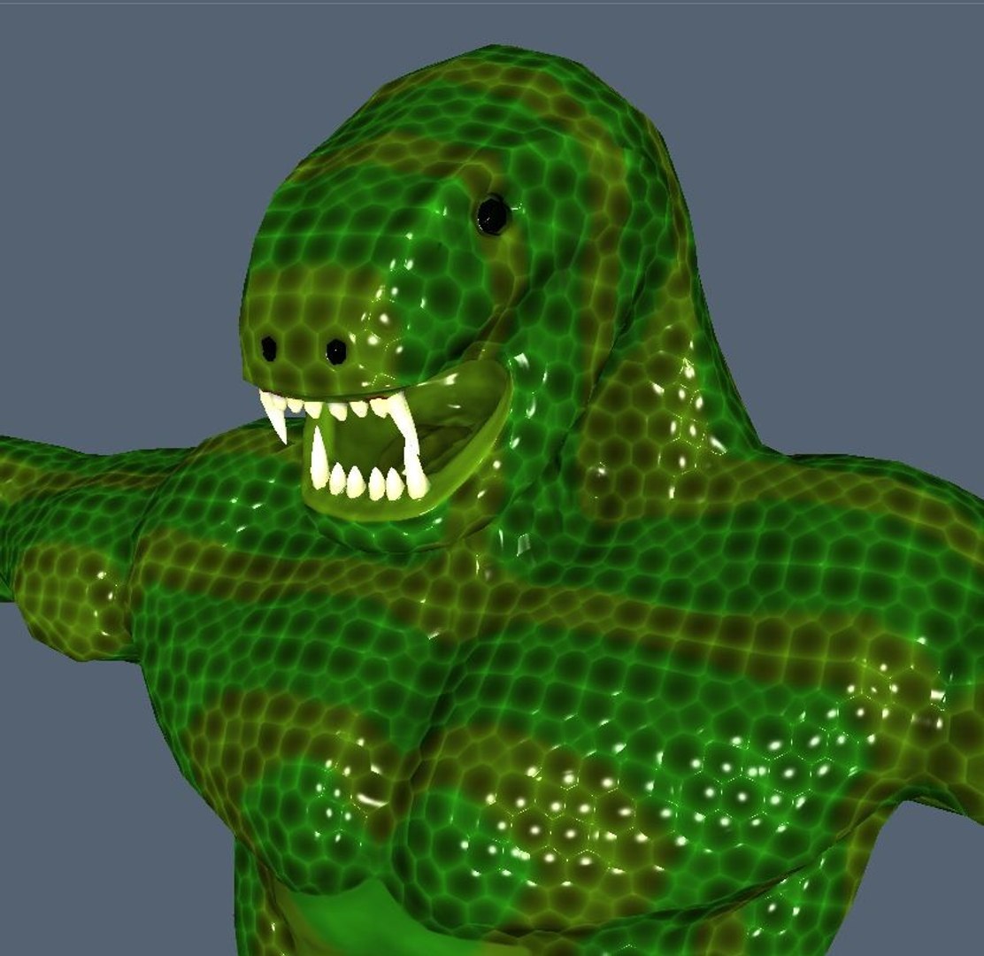 Character Snake 3d Model