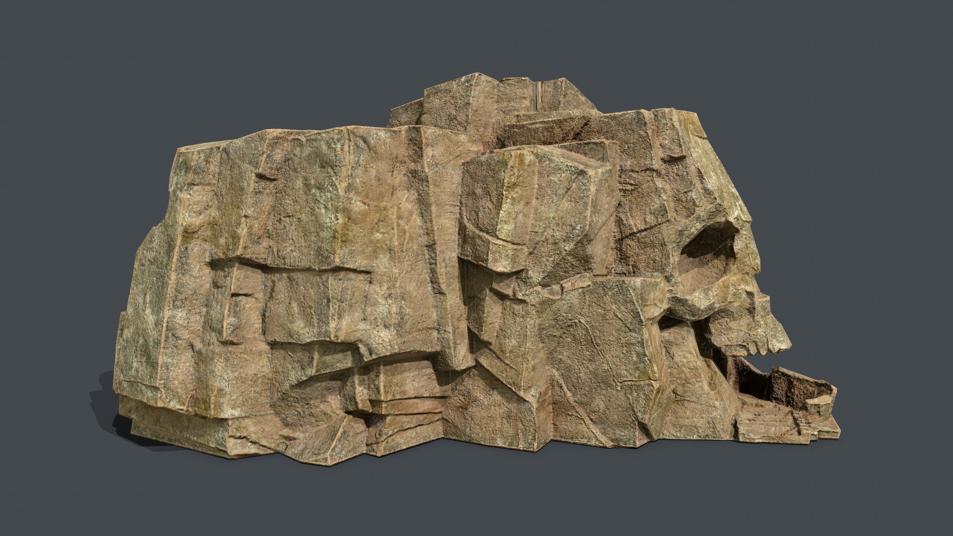 3D skull rock - TurboSquid 1691494