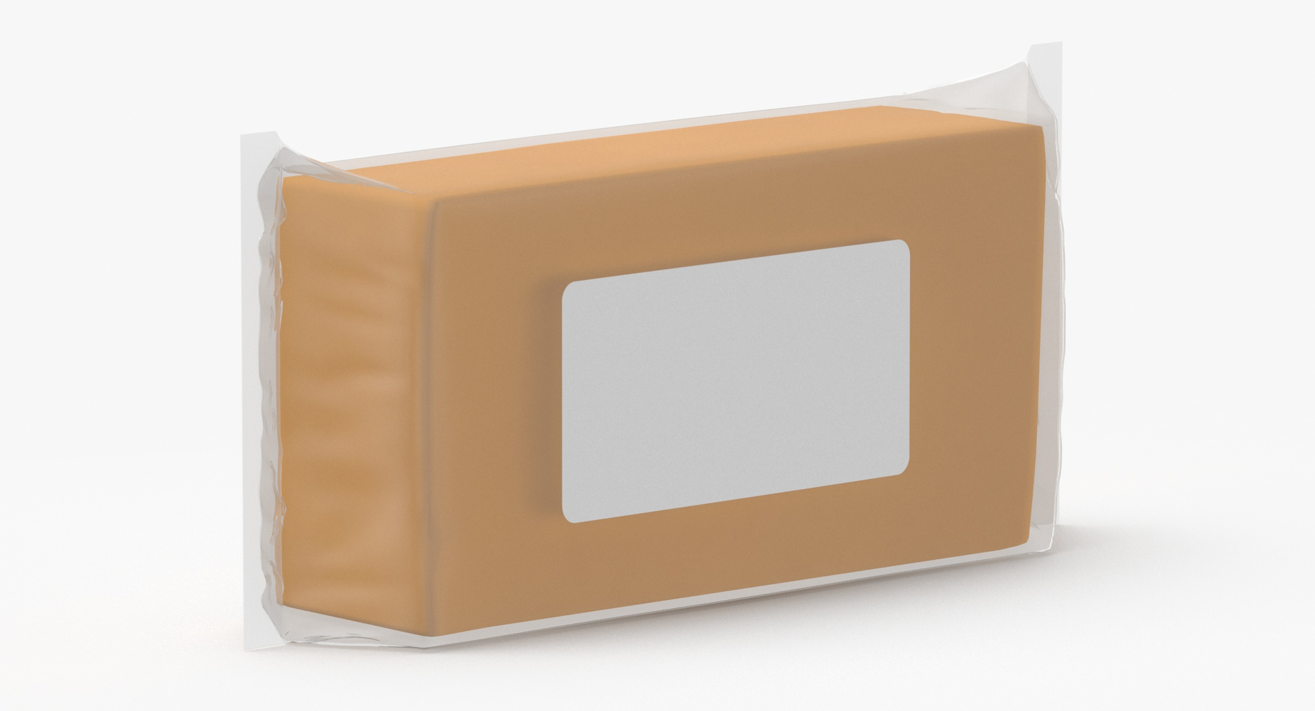 3D Model Block Cheese 2lbs Blank And Generic Label - TurboSquid 2002616