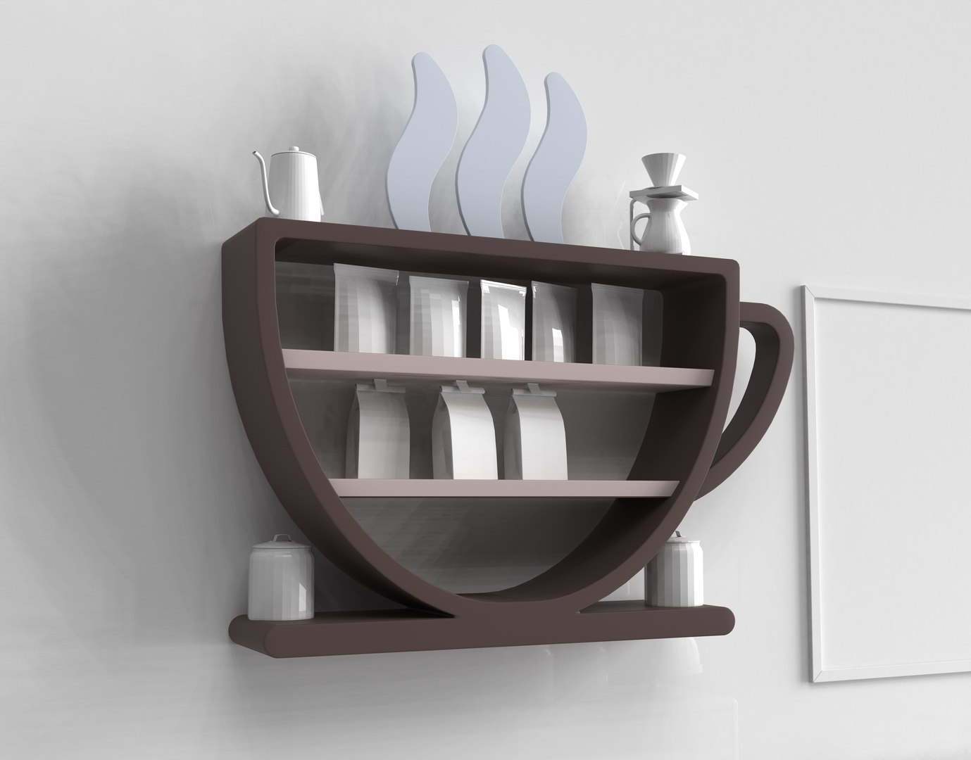 Shelf Coffee Cup 3D Model - TurboSquid 2014757