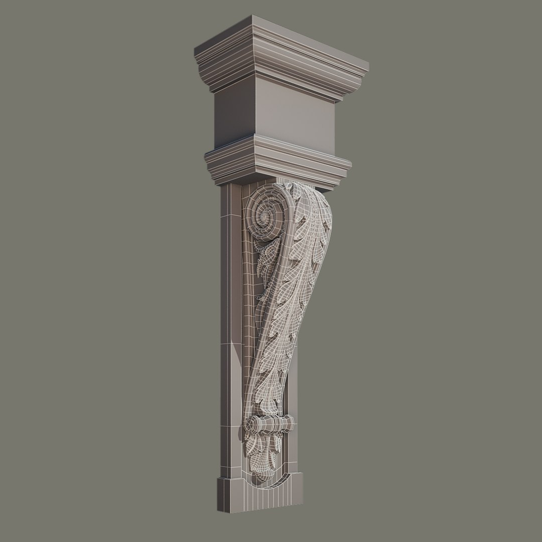 3d Model Decorate Classical