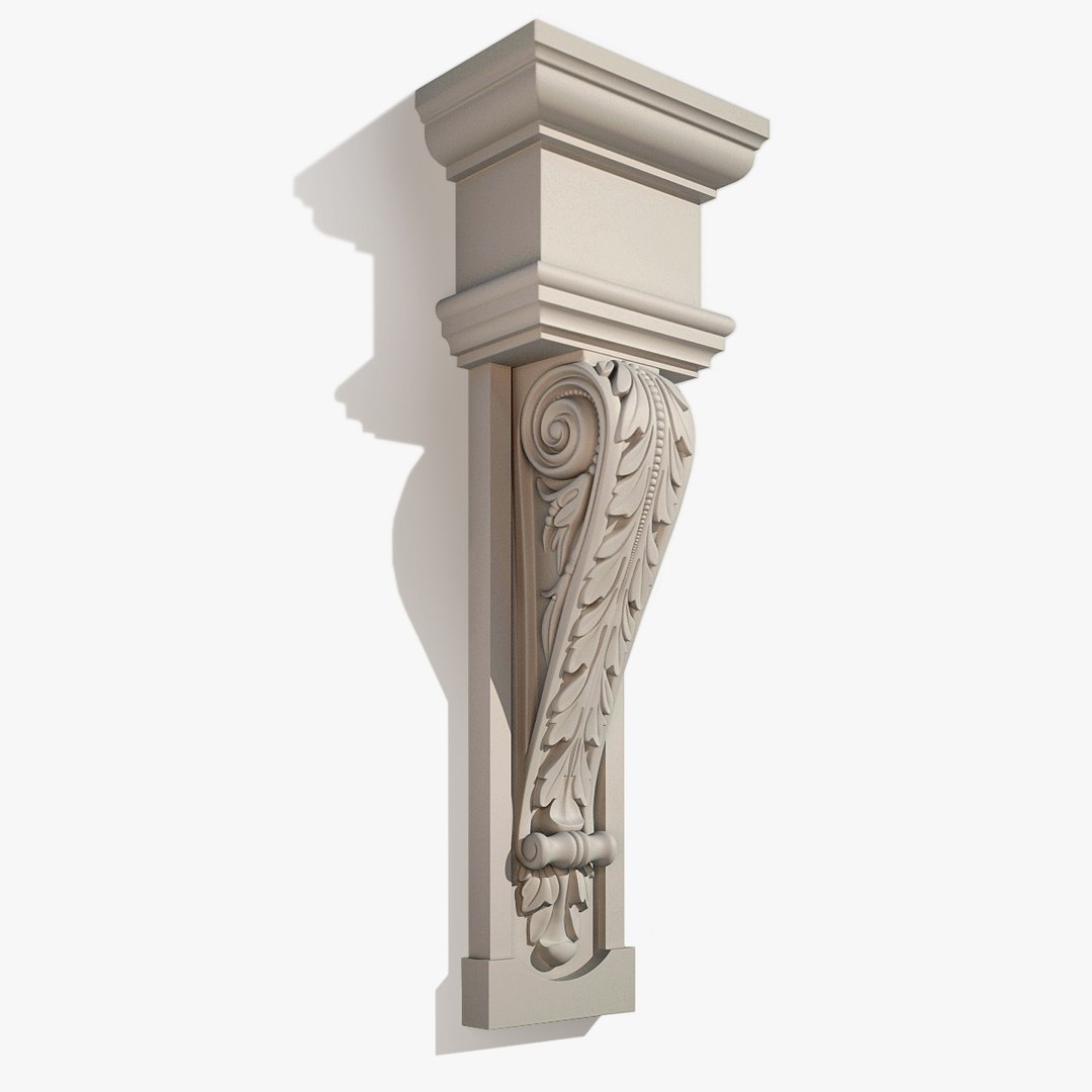 3d model decorate classical