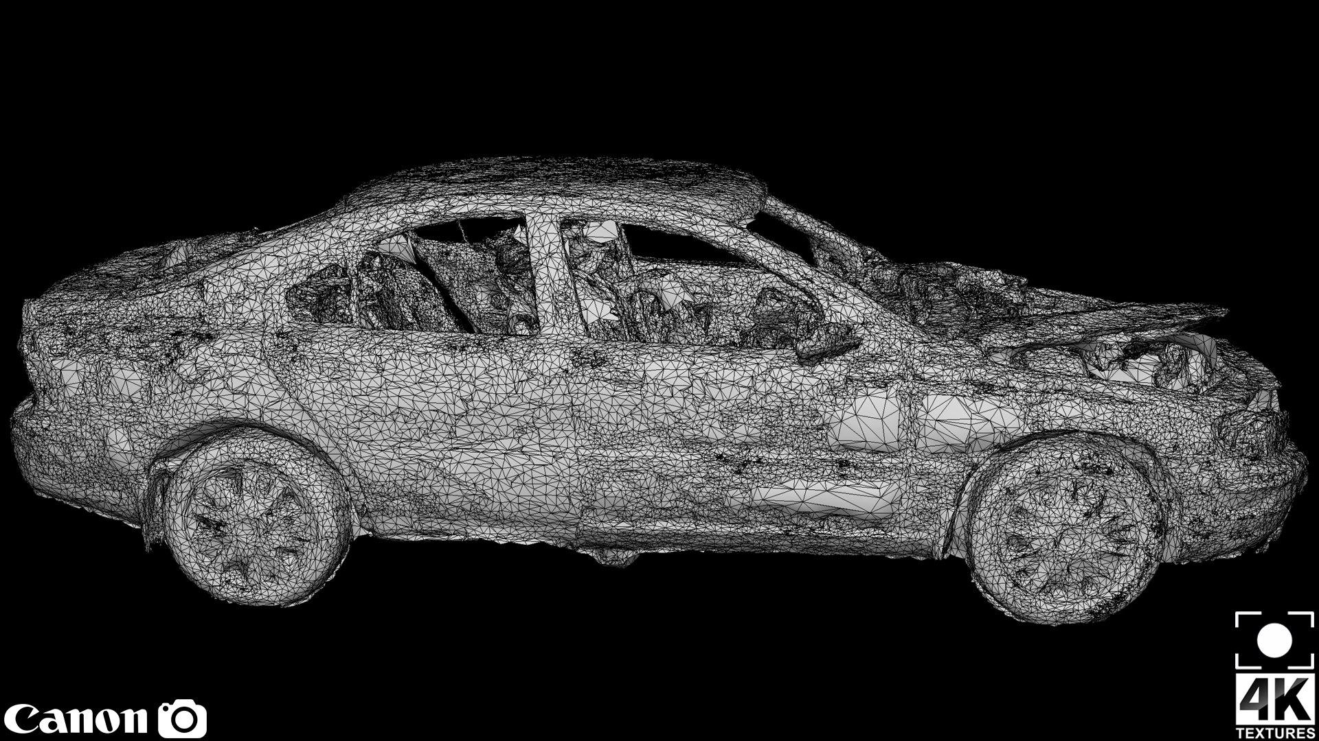 Car Abandoned Burned Wreck Photogrammetry 3D - TurboSquid 2225937