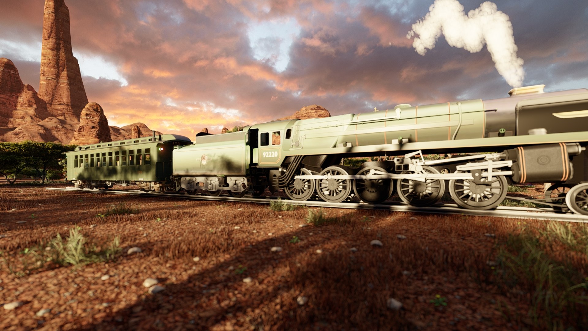 3D Model STEAM TRAIN WEST PACIFIC - TurboSquid 2269475