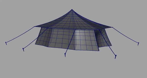 3d model tent camp