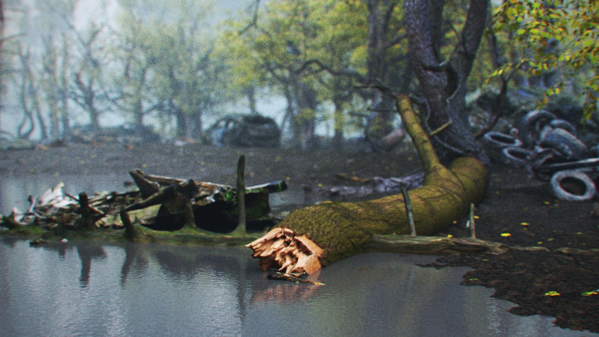 3D Apocalyptic Forest - TurboSquid 2292941