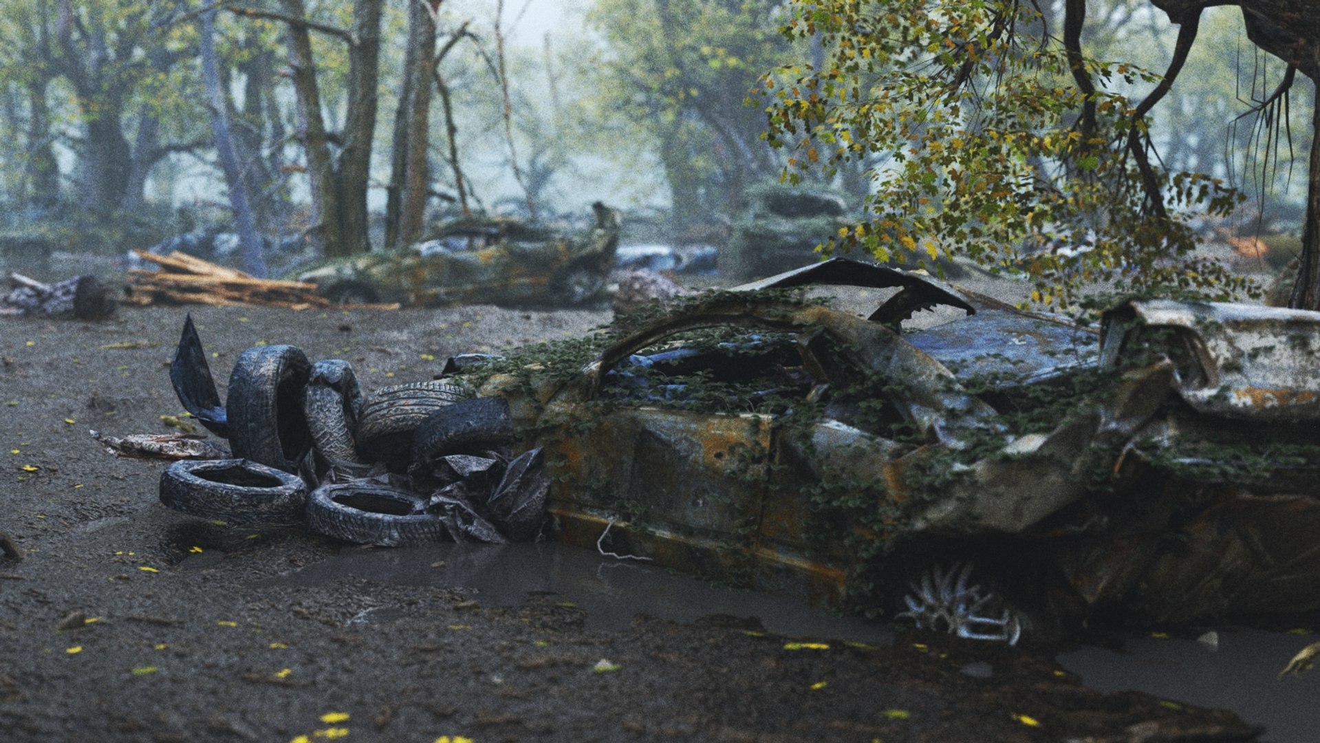 3D Apocalyptic Forest - TurboSquid 2292941