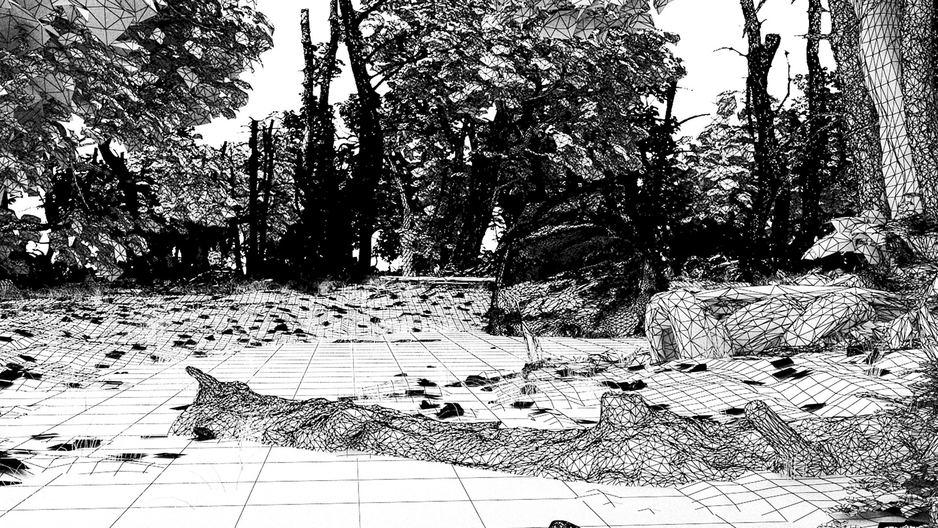 3D Apocalyptic Forest - TurboSquid 2292941