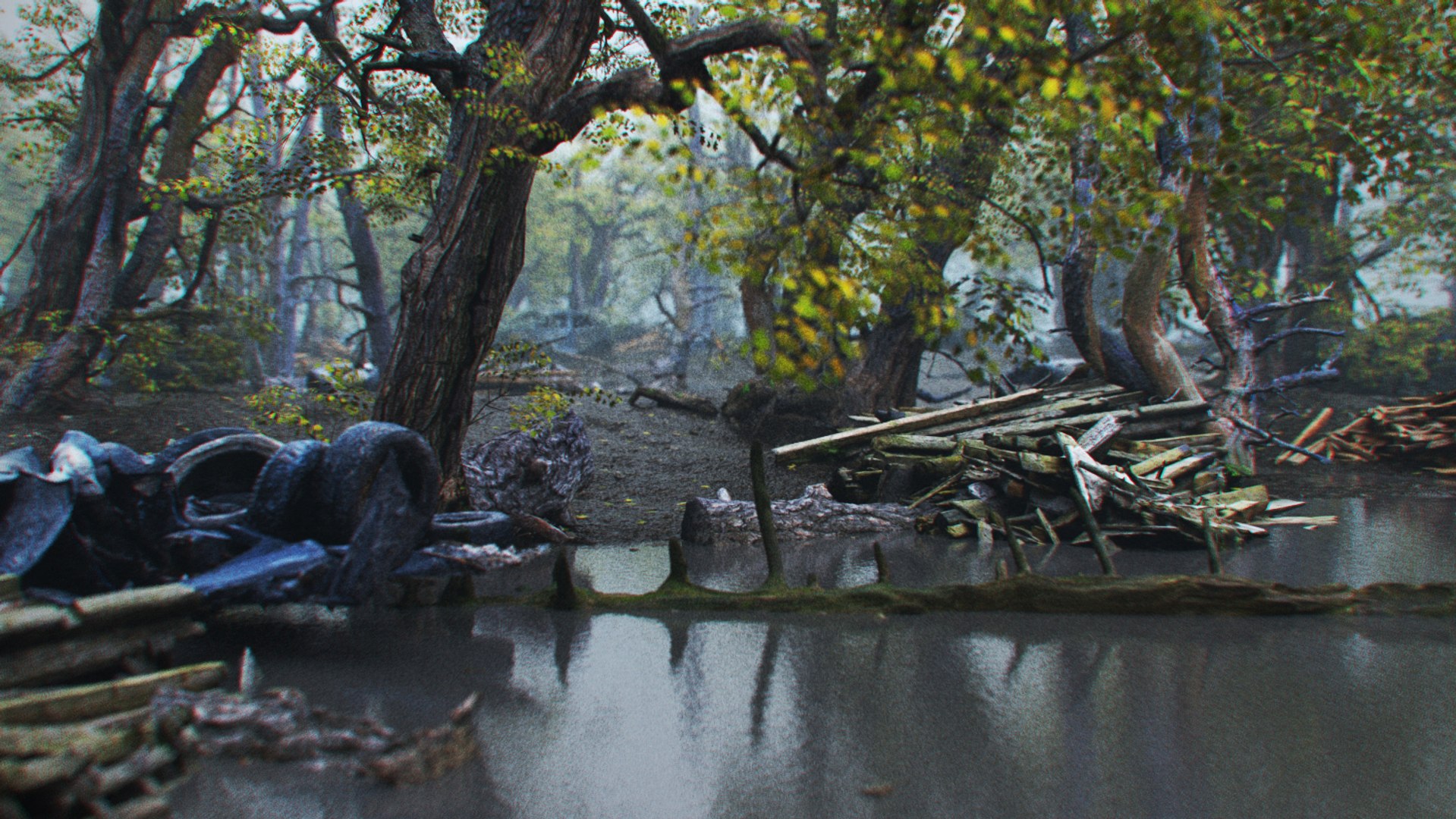 3D Apocalyptic Forest - TurboSquid 2292941