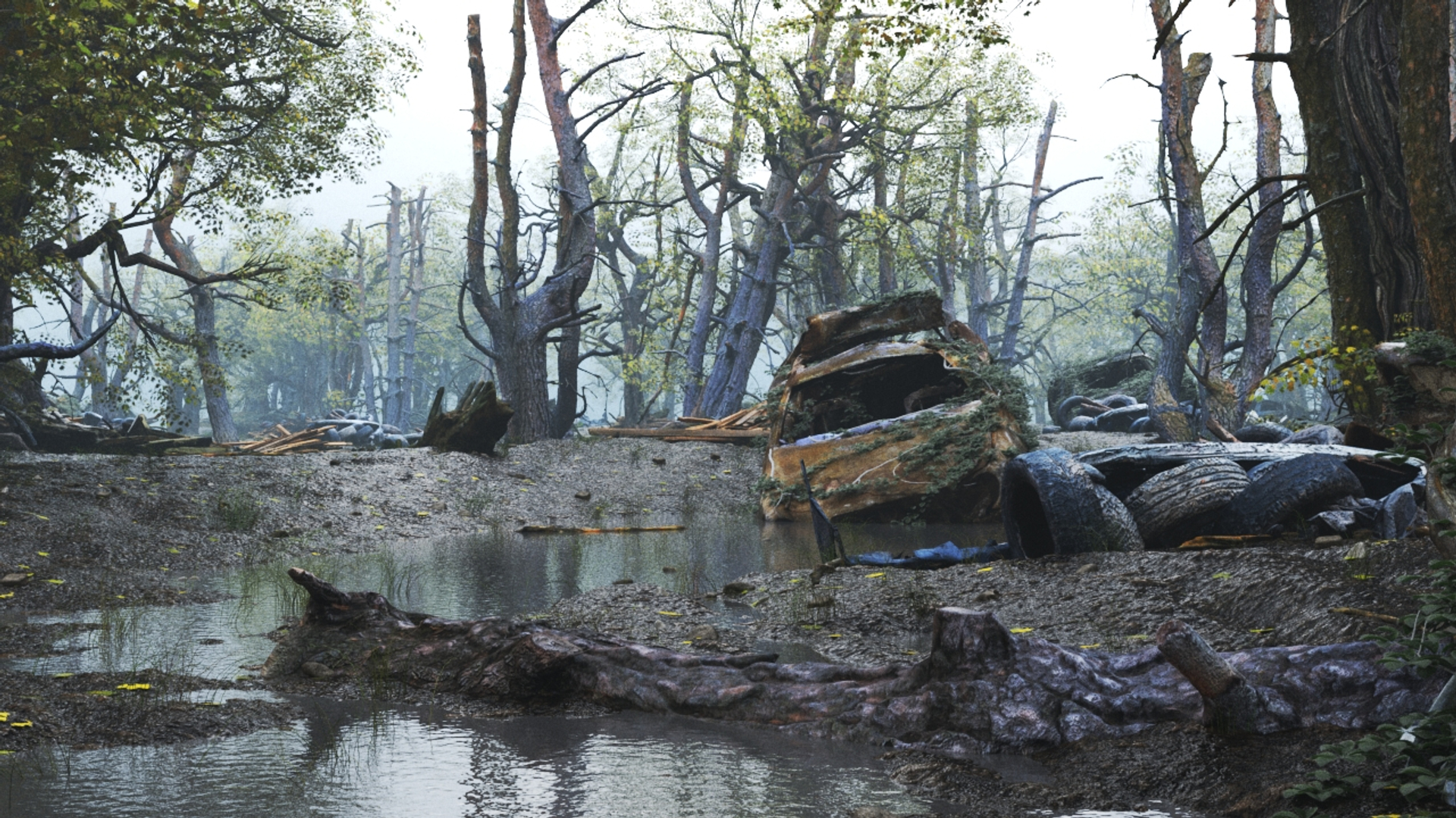 3D Apocalyptic Forest - TurboSquid 2292941