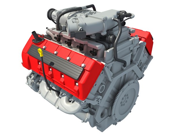 modelo 3d Motor V8 Full + Cutaway - TurboSquid 1414564