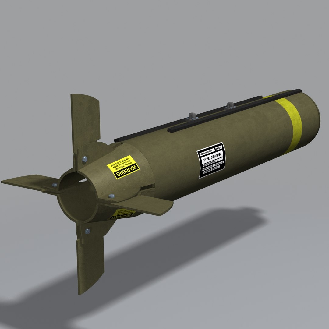 Cbu-87 Bomb 3d Max