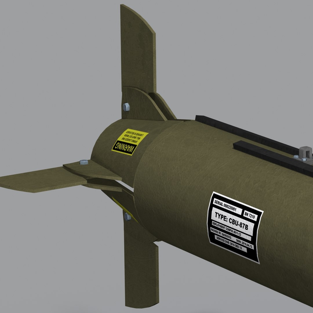 Cbu-87 Bomb 3d Max