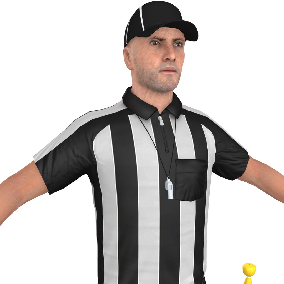 Rigged football referee 3D model - TurboSquid 1301175