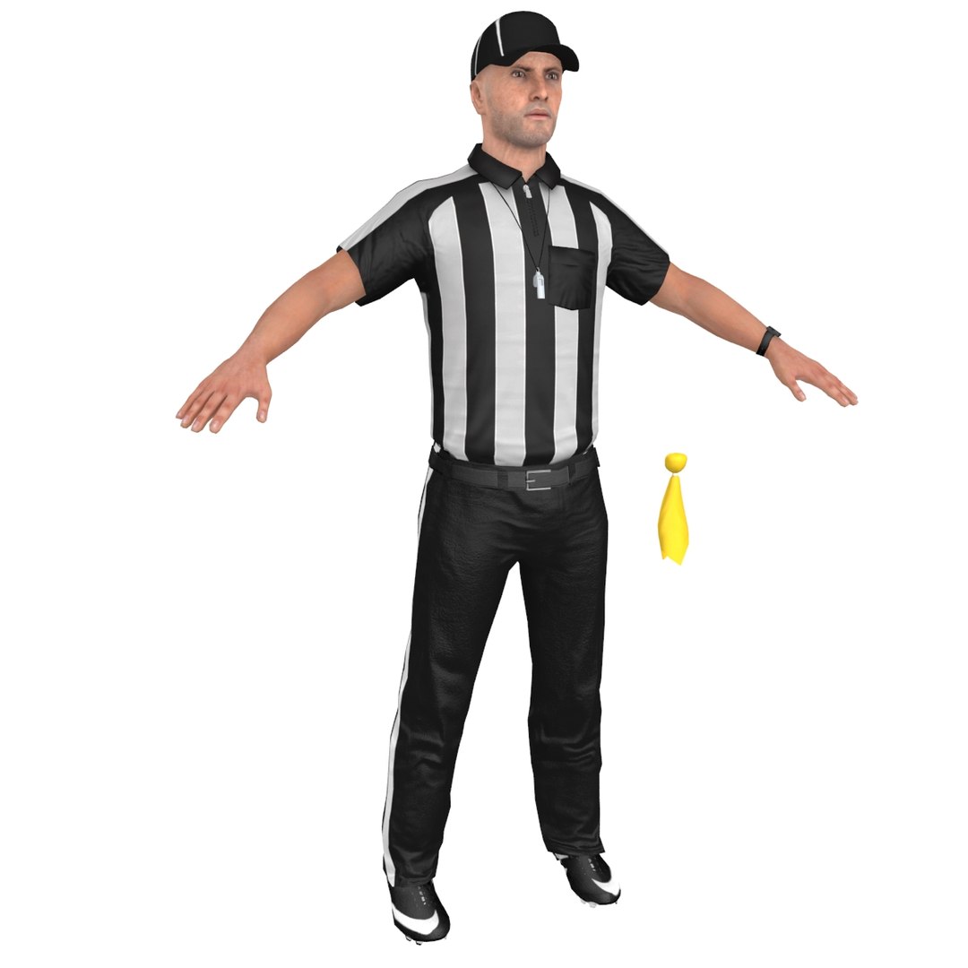 Rigged football referee 3D model - TurboSquid 1301175
