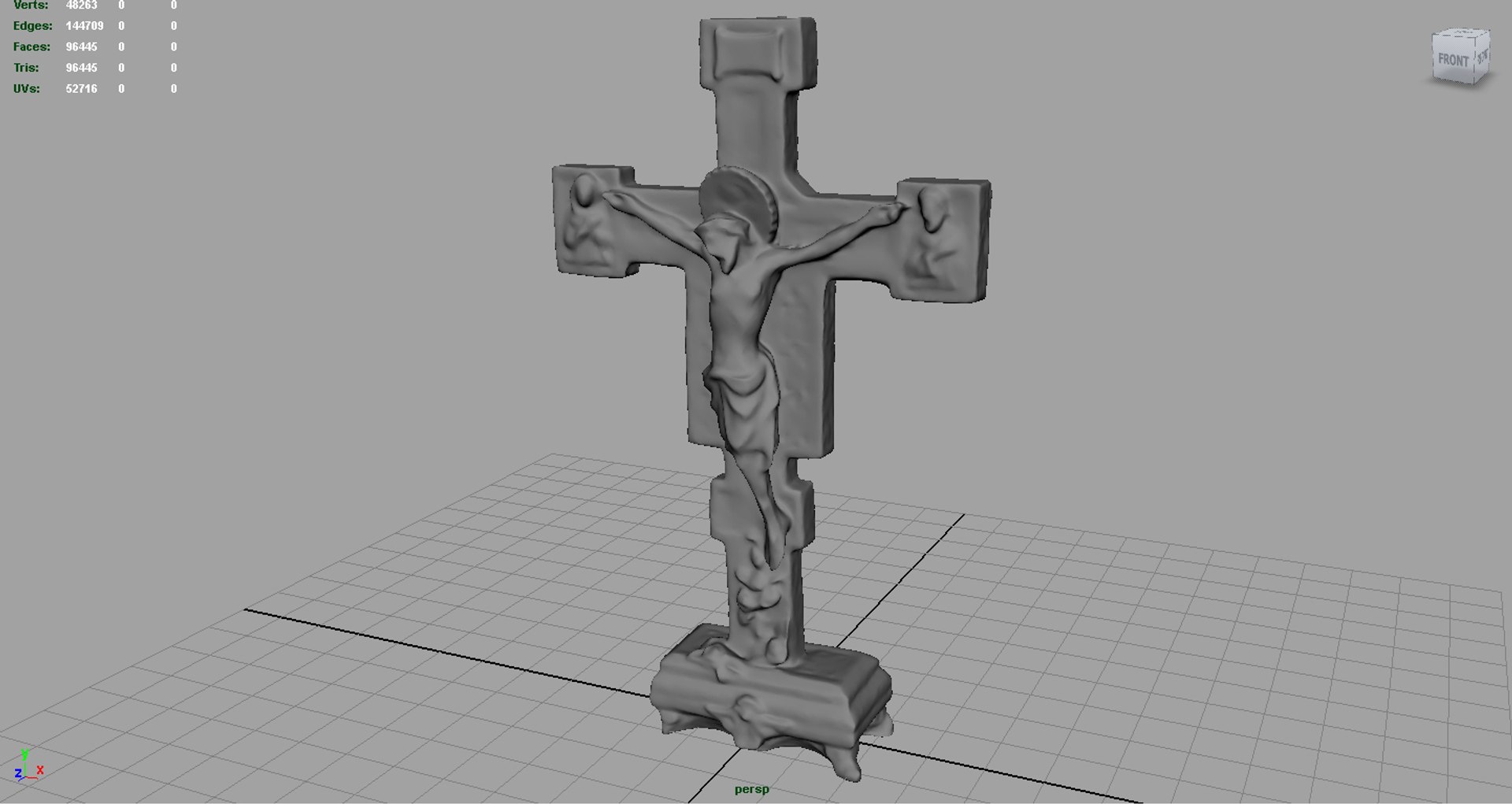 Crucifix 3D model - TurboSquid 1245014