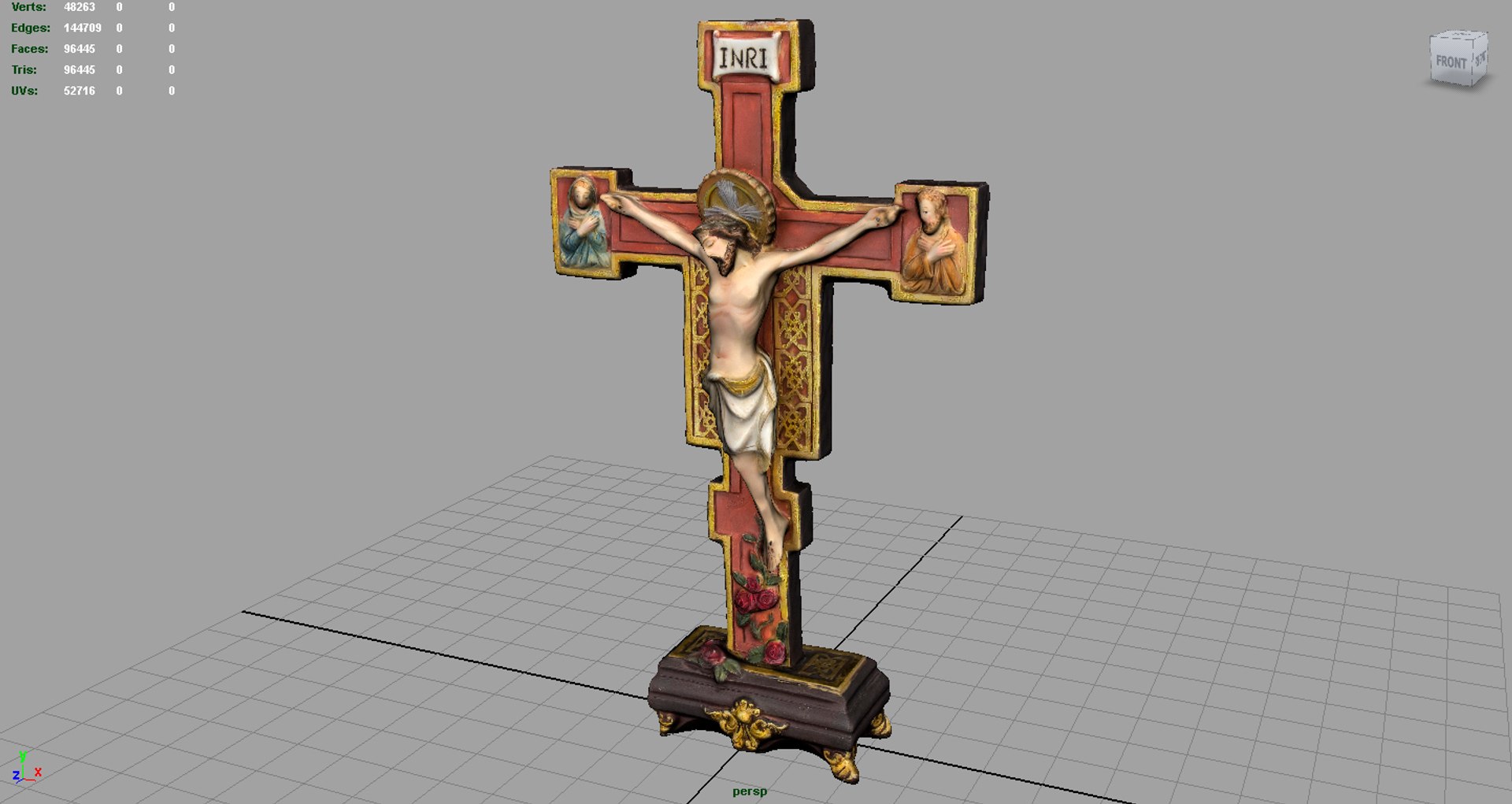 Crucifix 3D model - TurboSquid 1245014