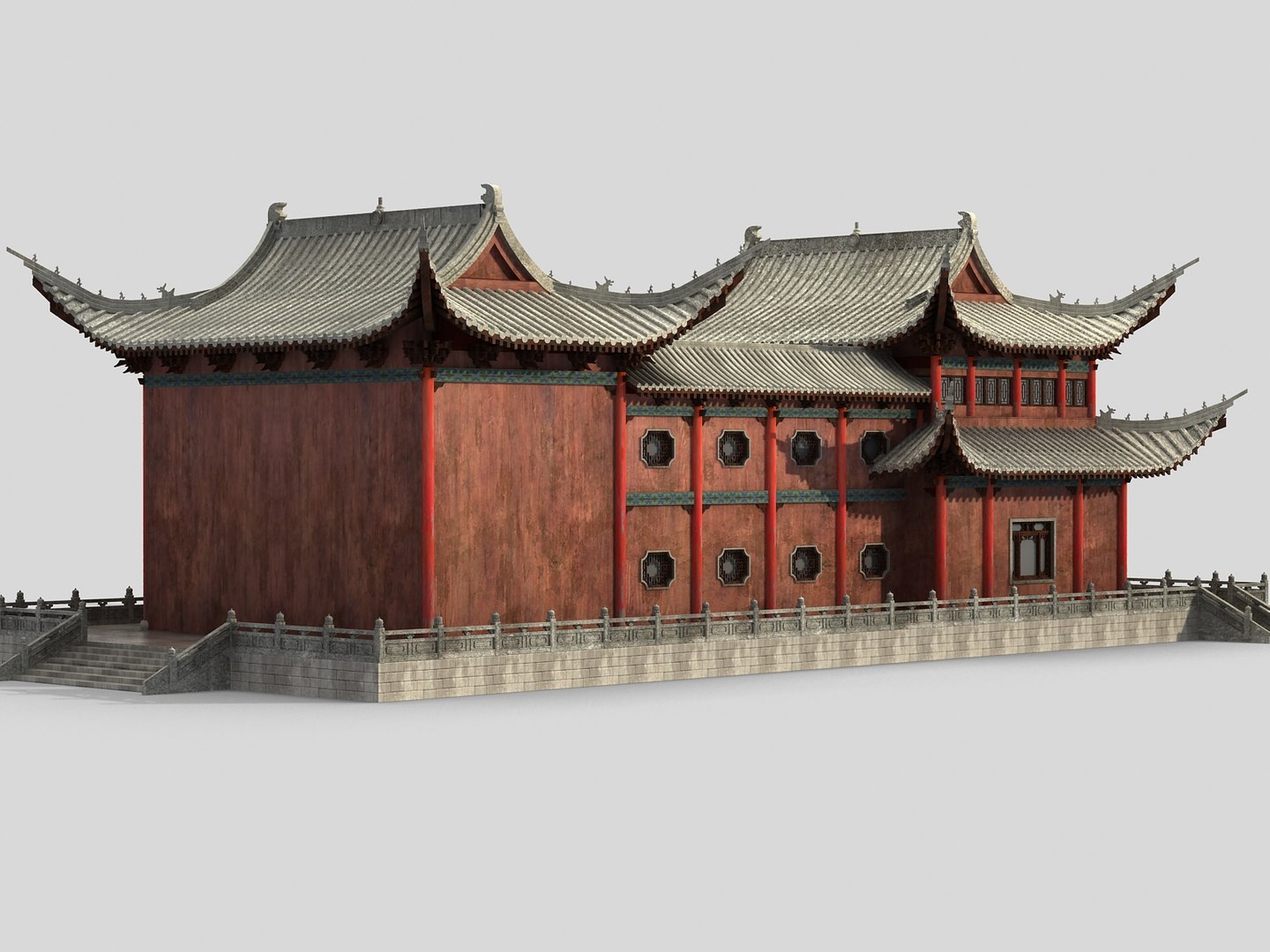 3D Model Chinese Building - TurboSquid 1275748