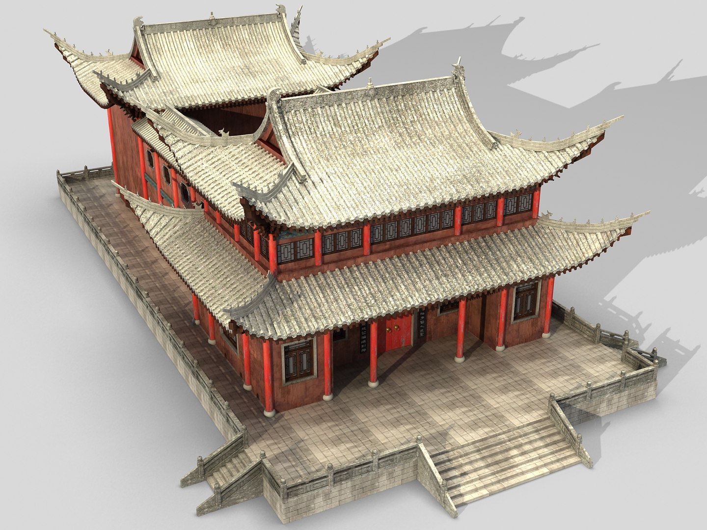 3D Model Chinese Building - TurboSquid 1275748
