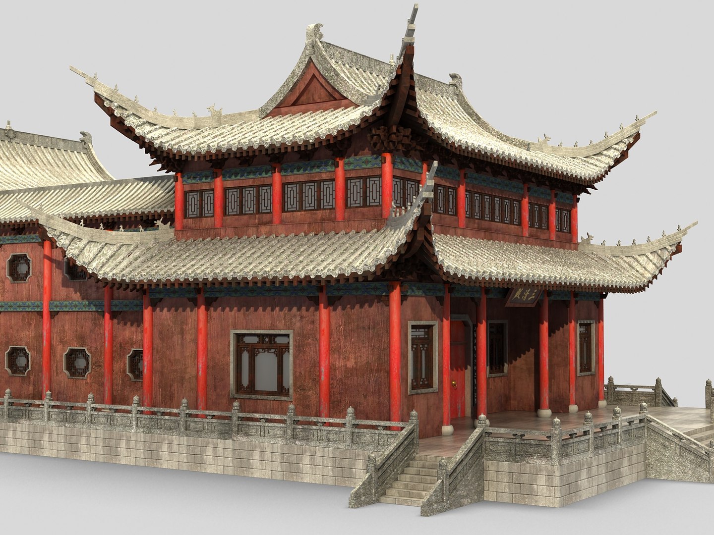 3D Model Chinese Building - TurboSquid 1275748