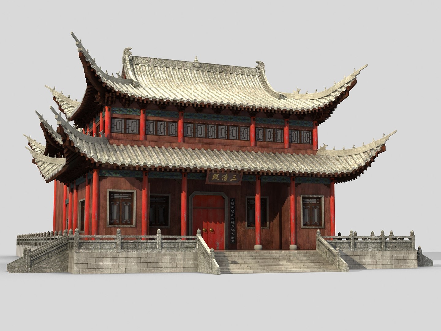 3D Model Chinese Building - TurboSquid 1275748