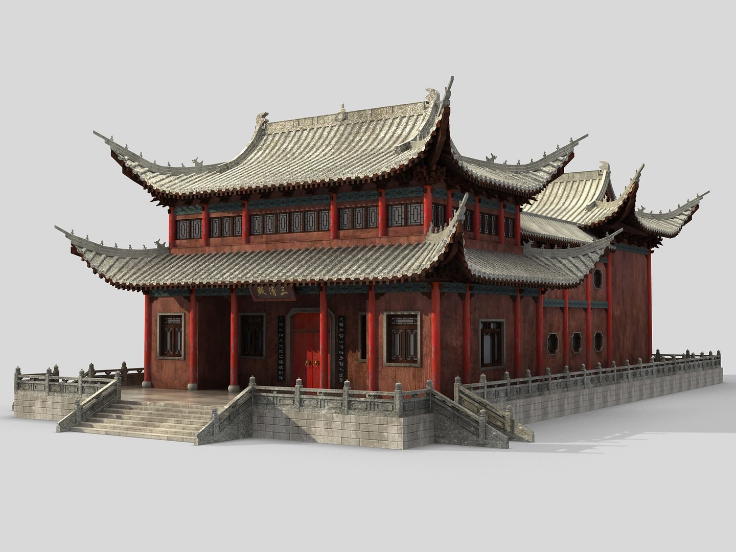 3D Model Chinese Building - TurboSquid 1275748