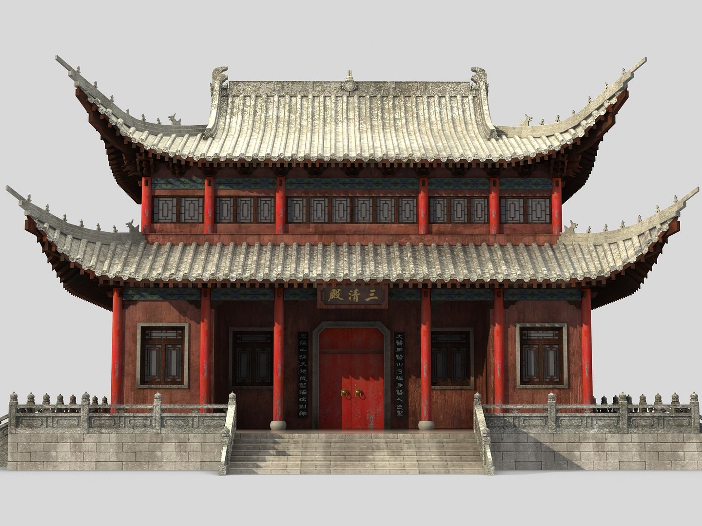 3D Model Chinese Building - TurboSquid 1275748