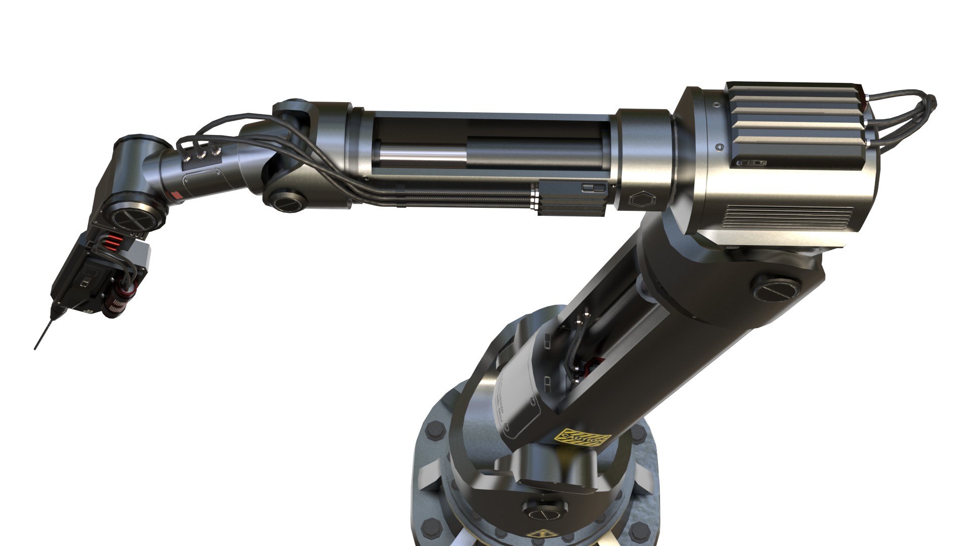 Industrial Robotic Arm With Rigged And Animated 3D - TurboSquid 1987727