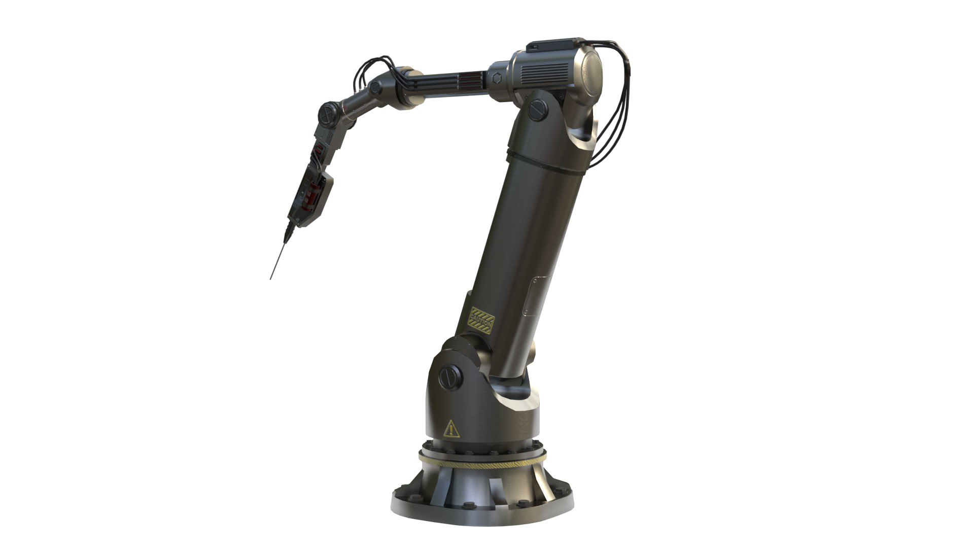 Industrial Robotic Arm With Rigged And Animated 3D - TurboSquid 1987727