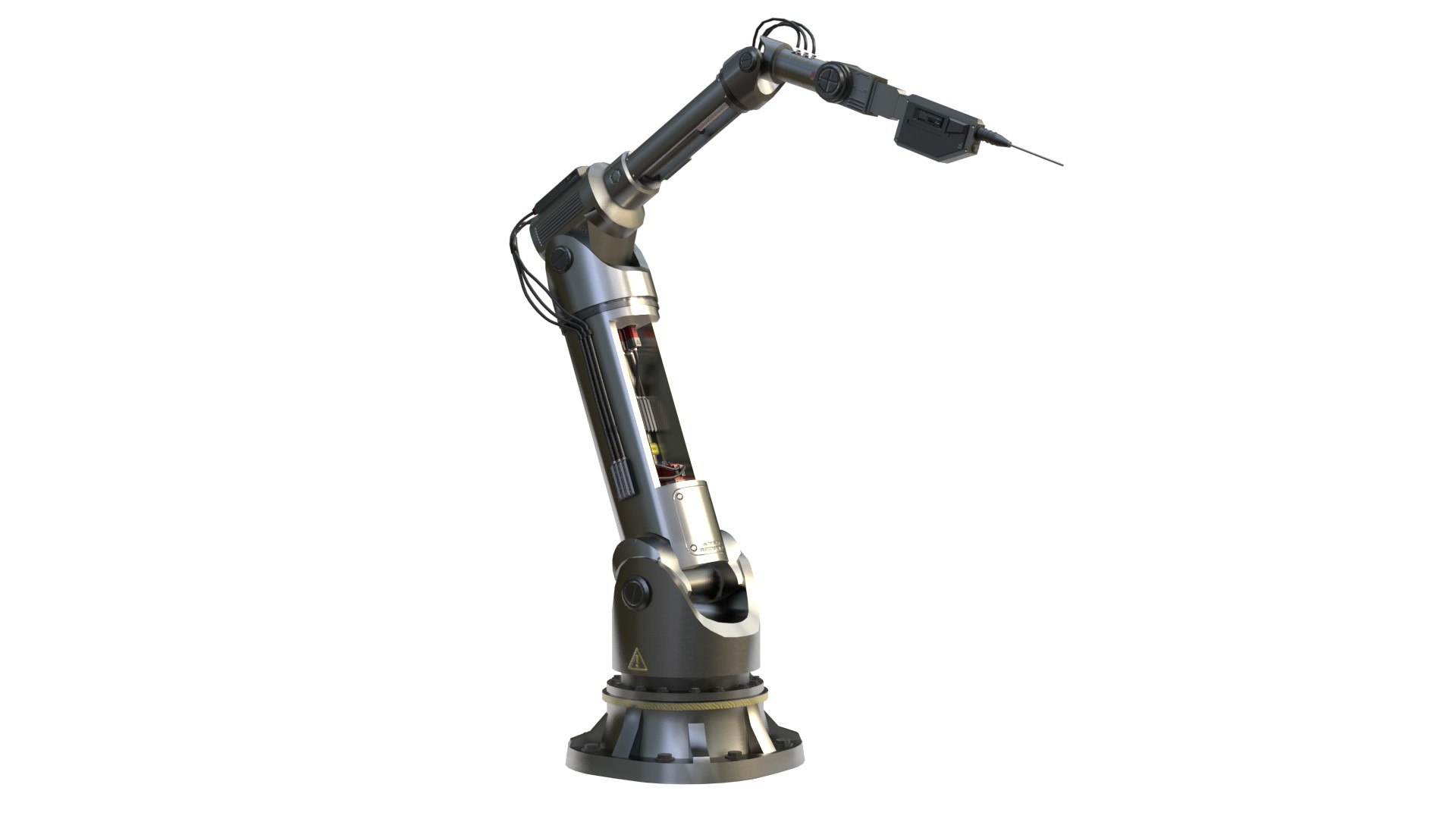 Industrial Robotic Arm With Rigged And Animated 3D - TurboSquid 1987727