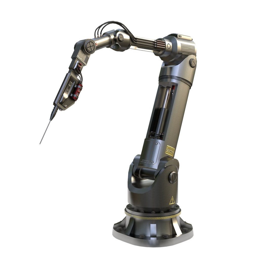 Industrial Robotic Arm with Rigged and Animated 3D - TurboSquid 1987727