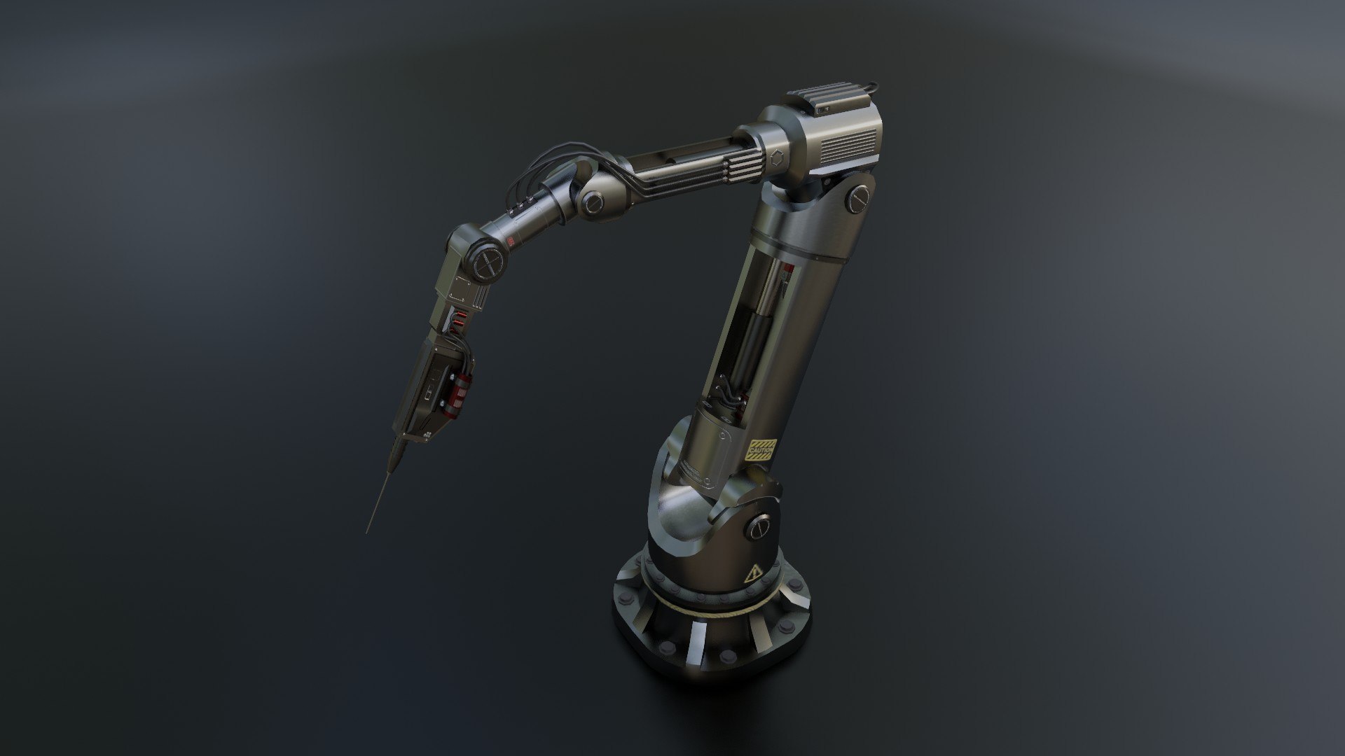 Industrial Robotic Arm With Rigged And Animated 3D - TurboSquid 1987727