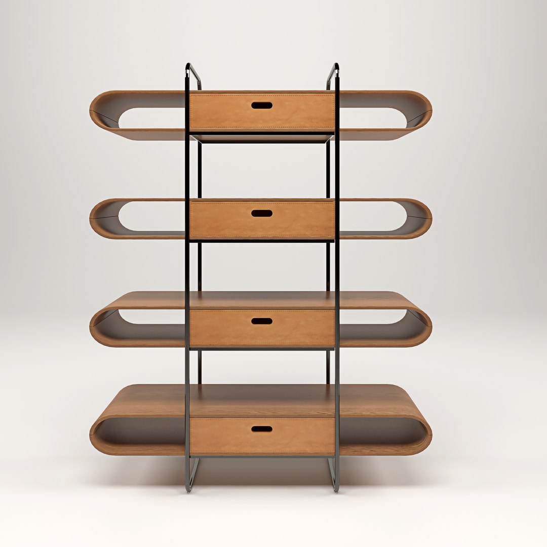 Midj Apelle Bookcase 3D Model - TurboSquid 1515610