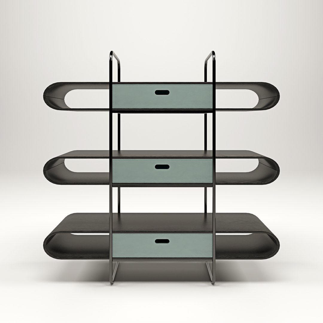 Midj Apelle Bookcase 3D Model - TurboSquid 1515610