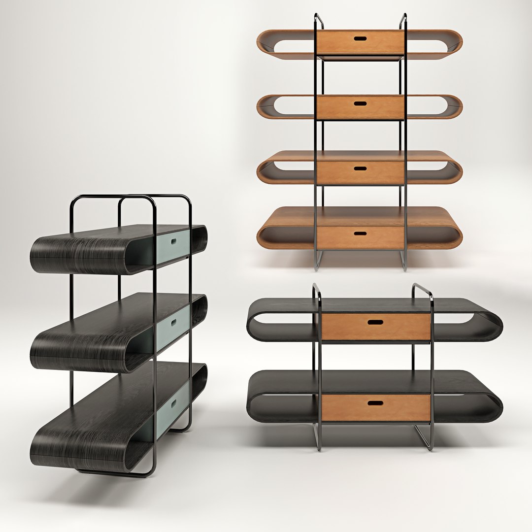 Midj Apelle Bookcase 3D Model - TurboSquid 1515610