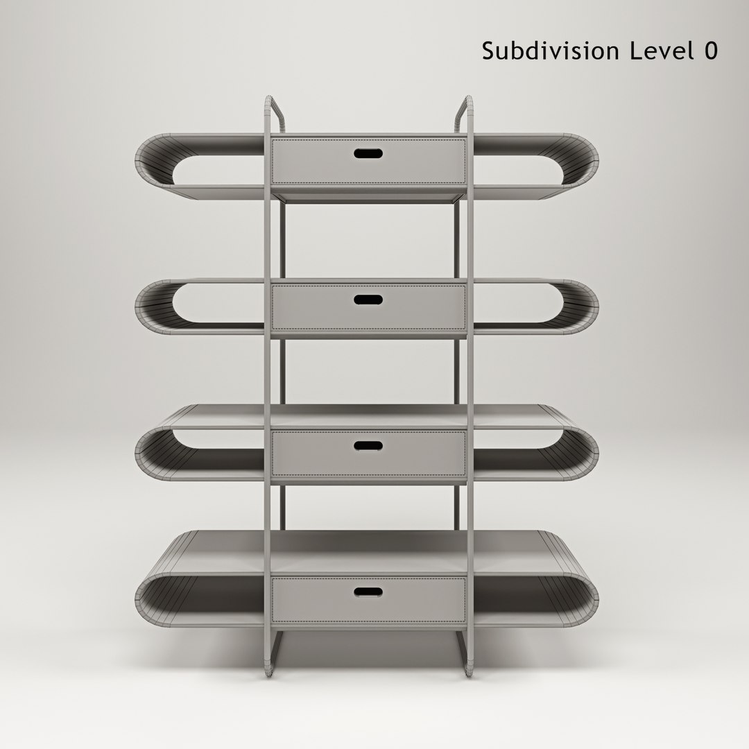 Midj Apelle Bookcase 3D Model - TurboSquid 1515610