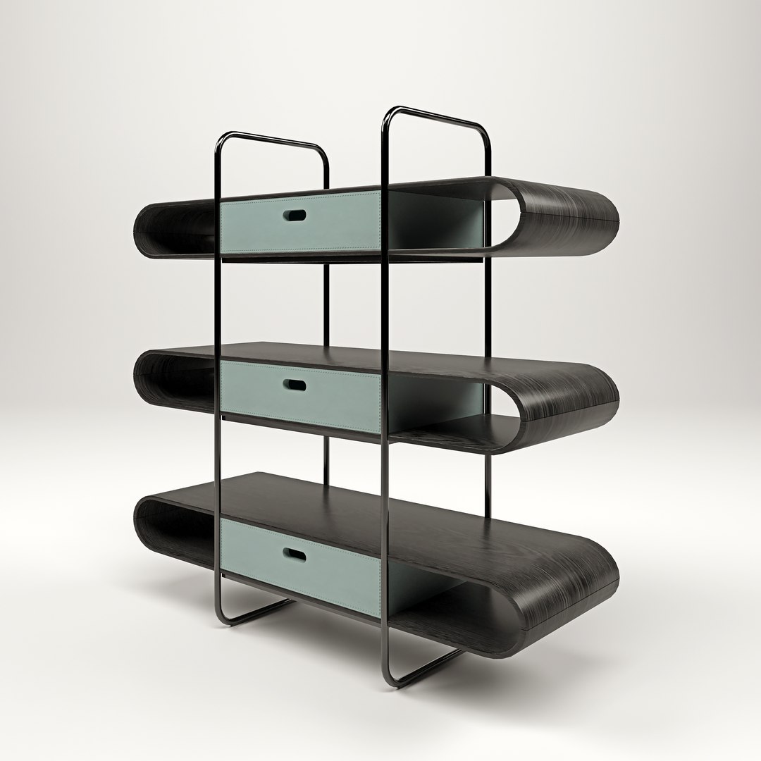 Midj Apelle Bookcase 3D Model - TurboSquid 1515610