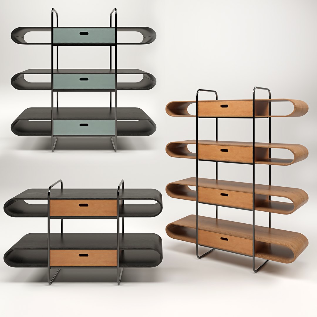 Midj Apelle Bookcase 3D Model - TurboSquid 1515610