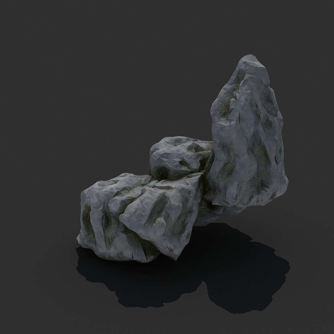 3ds max rock 04